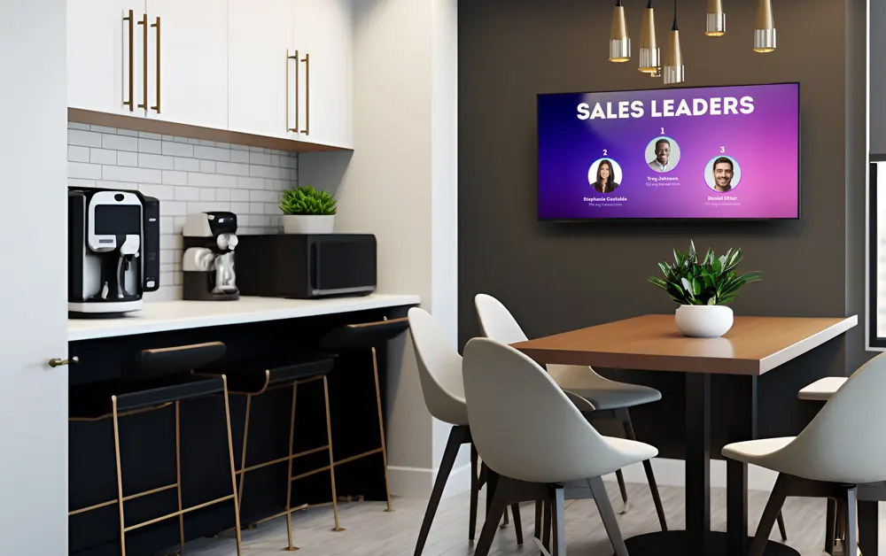 Workplace Digital Signage for SMBs | Mood Media